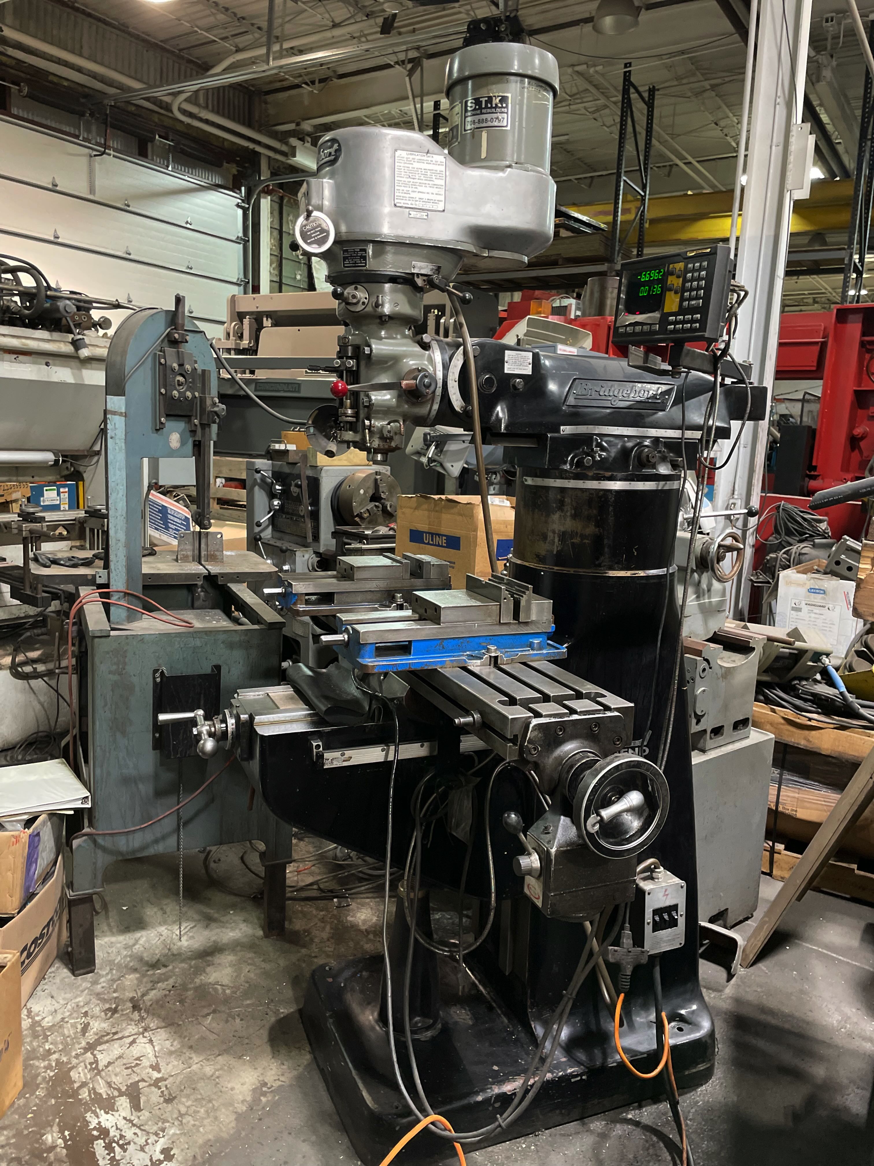 Machining Equipment: Pre Owned Bridgeport XL Legend Vertical Mill SN 284551