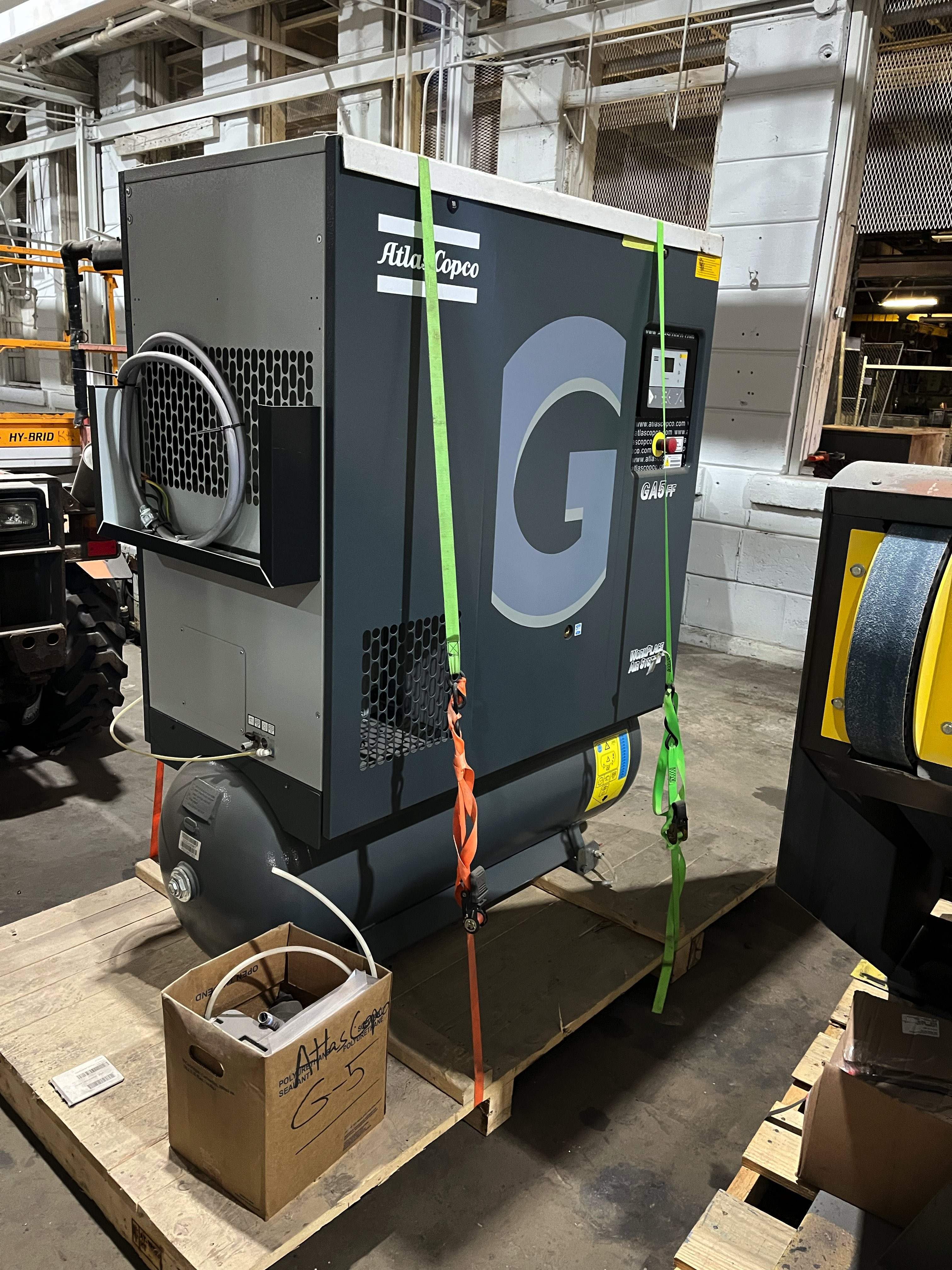 Air Compressors: Atlas Copco Model GA5-11 High Efficiency Rotary Screw ...