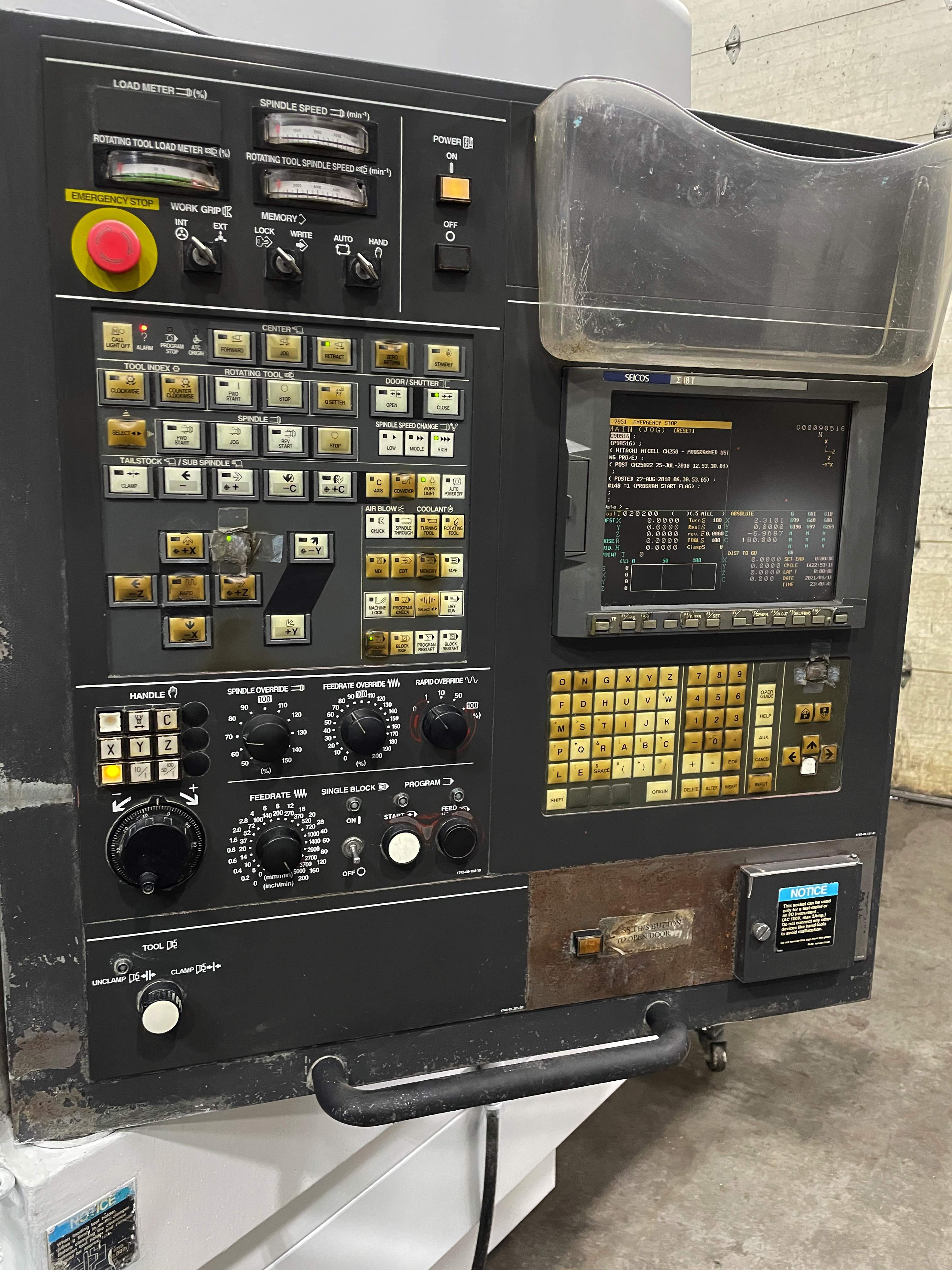 Lathes: Hitachi Seiki CH250 Super HiCell CNC Lathe